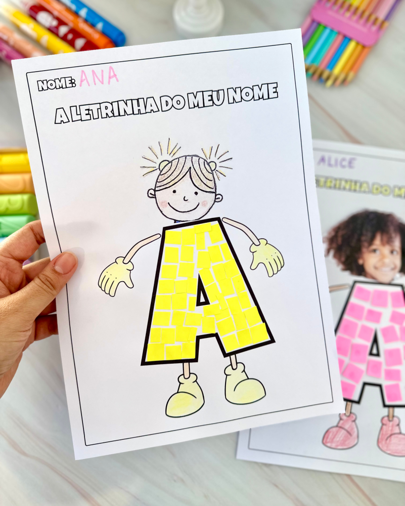 ATIVIDADE LETRA INICIAL DO NOME