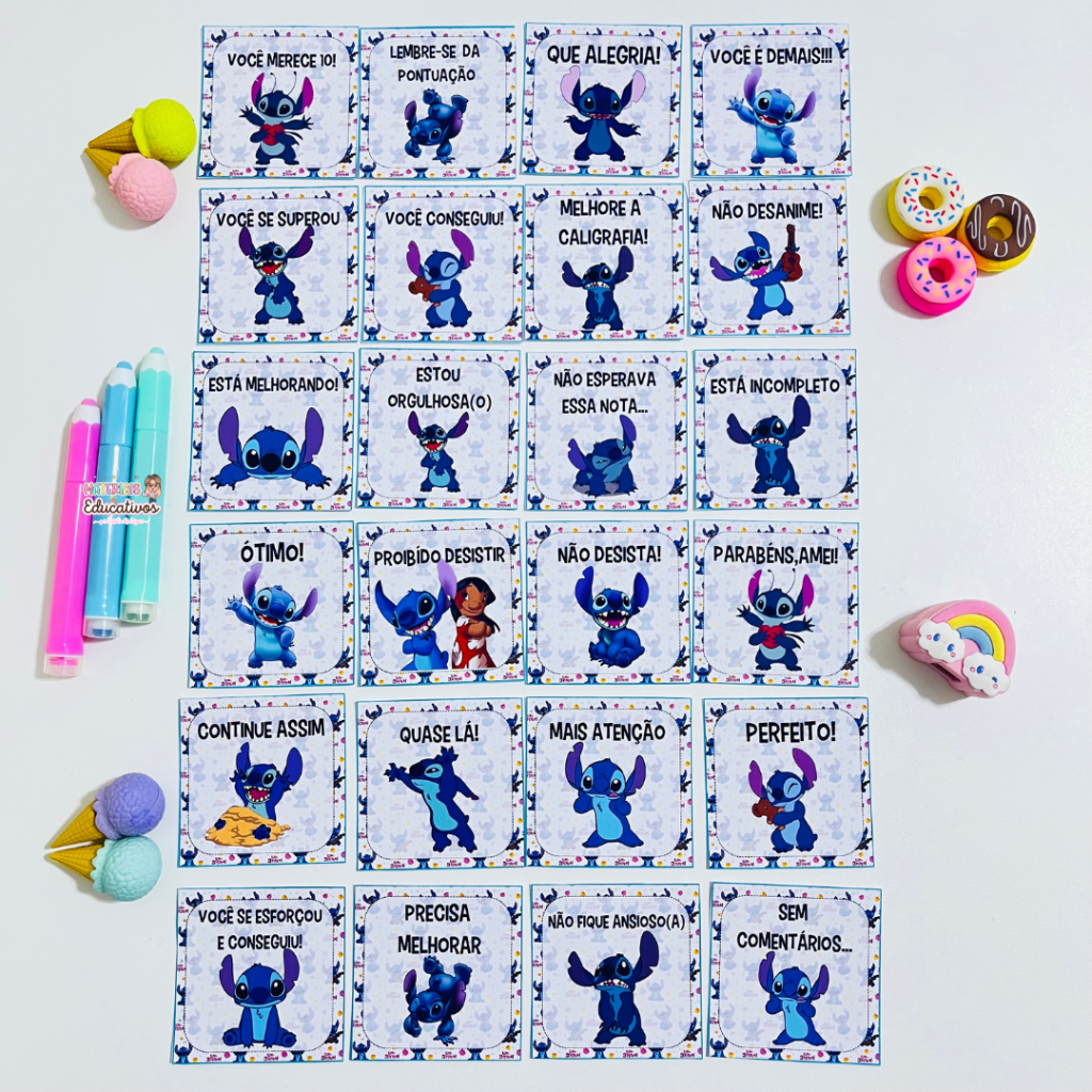 ADESIVOS INCENTIVOS STITCH